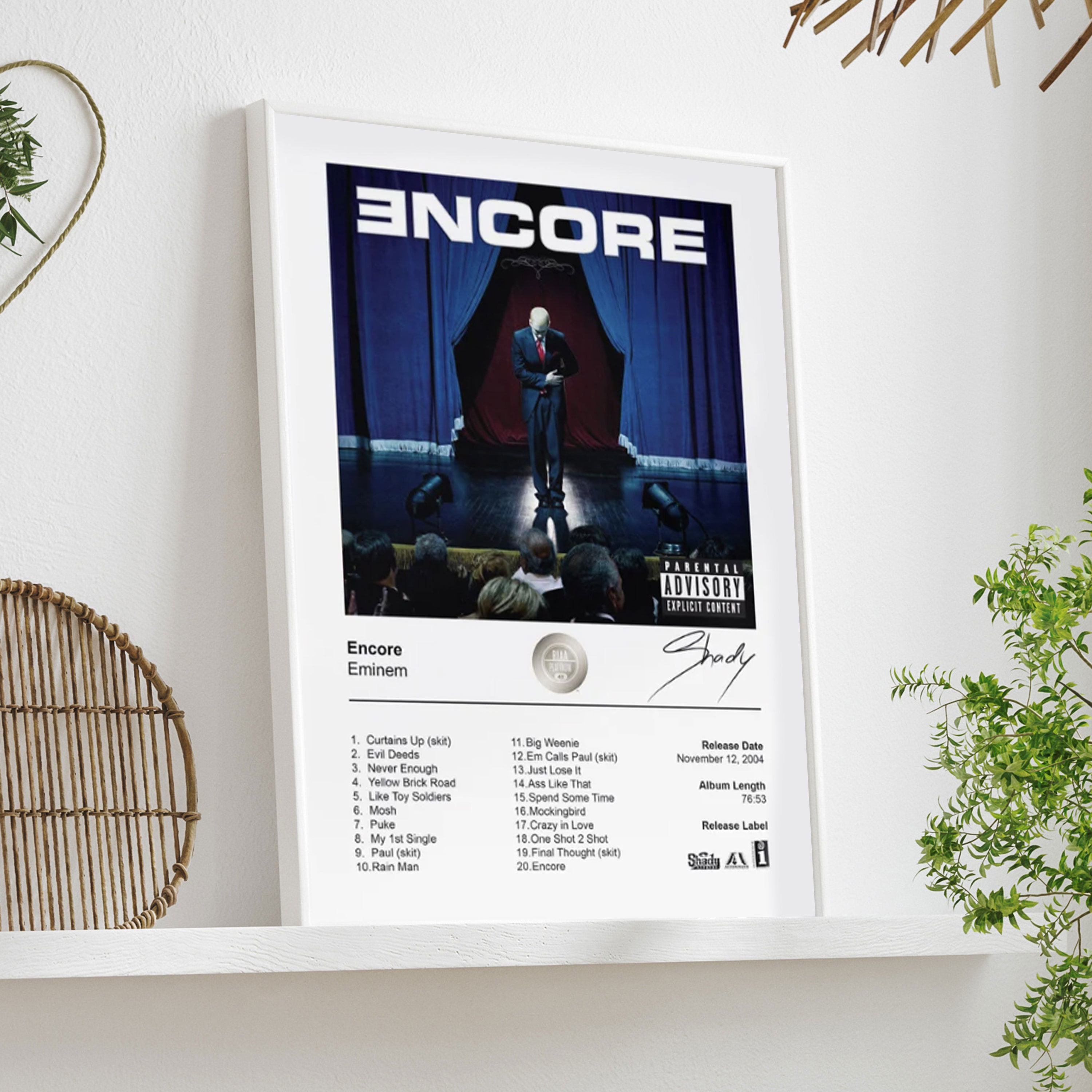 Eminem Poster, Album Cover Poster, Encore Poster sold by Bhutan | SKU ...