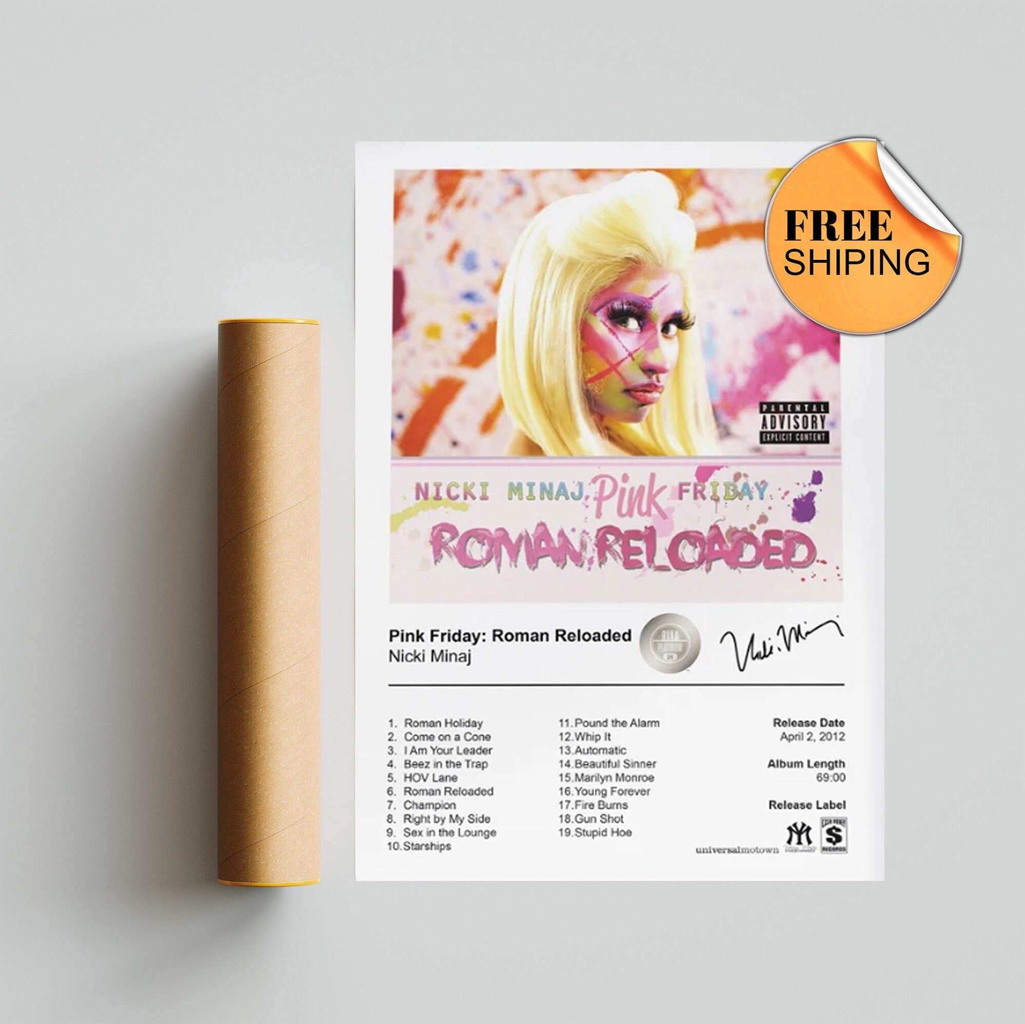 Nicki Minaj Pink Friday Roman Reloaded Wallpaper