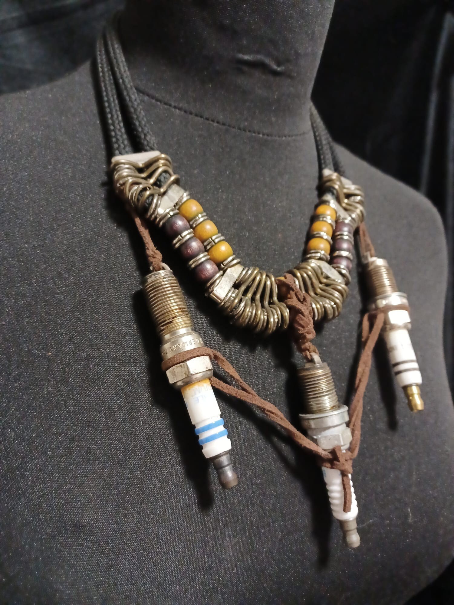 Post Apocalyptic/wasteland Bougie Plug Necklace - Etsy