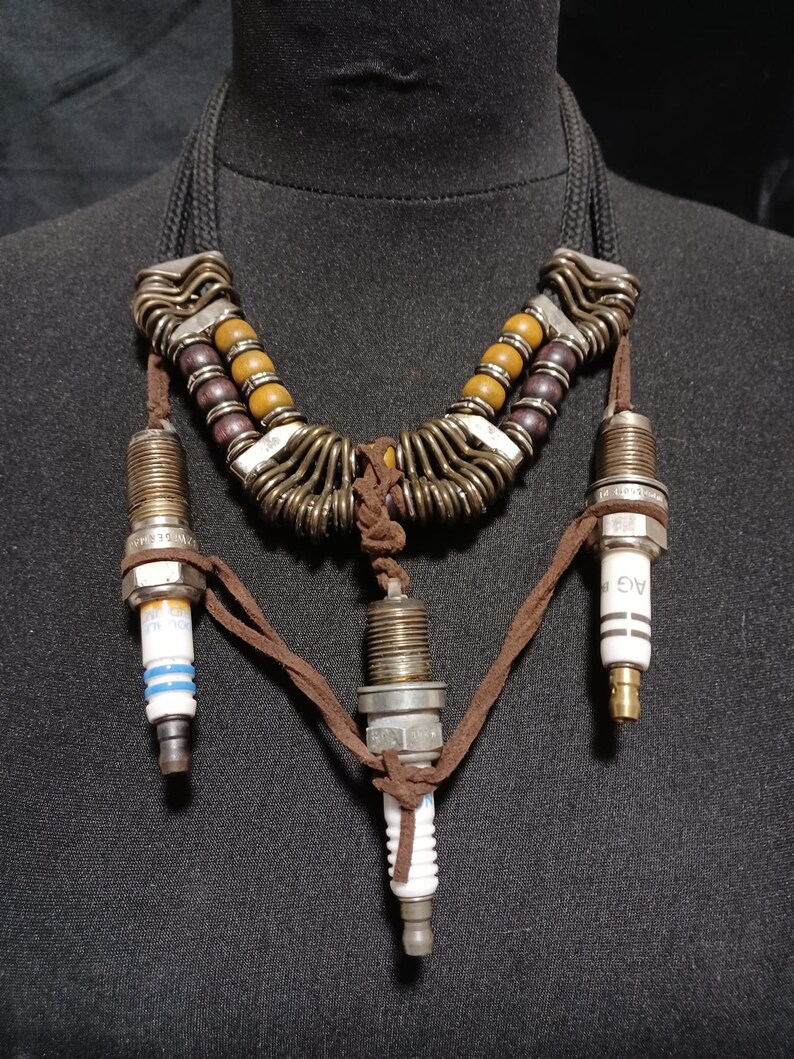 Post Apocalyptic/wasteland Bougie Plug Necklace - Etsy