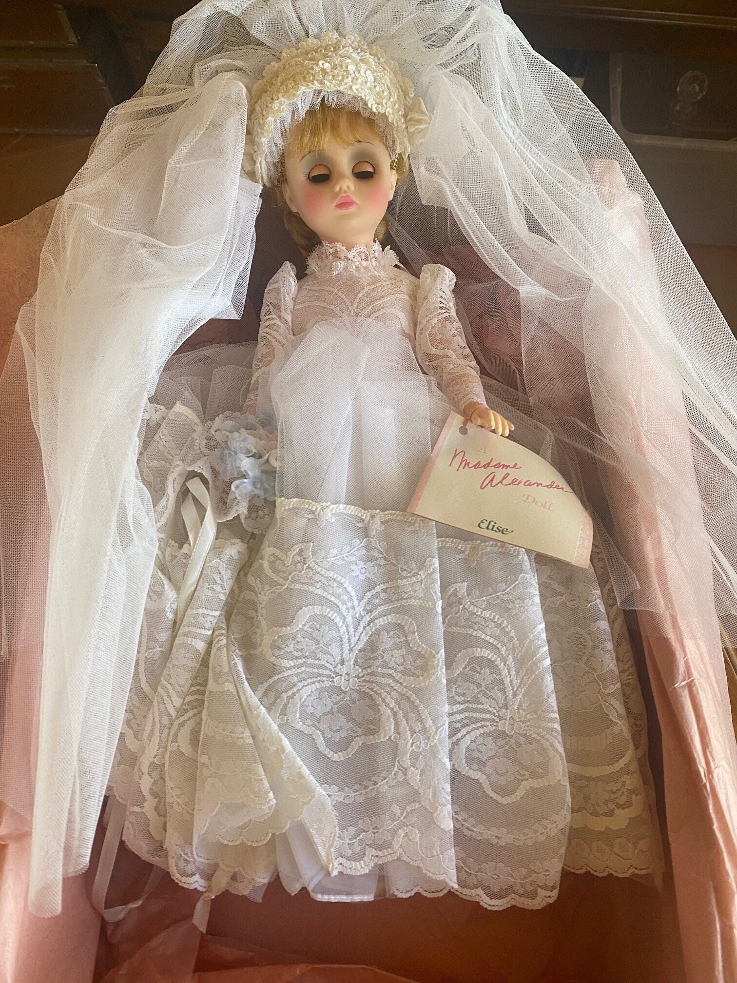 Vintage Madam Alexander Elsie Bride Doll Never Been Used Still NEW IN ...