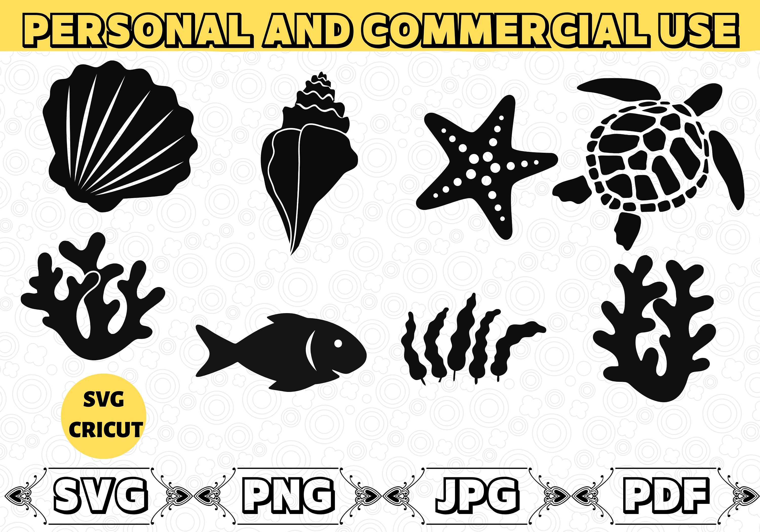 Ocean Animals SVG Sea Creatures Svg Cricut Under the sea - Etsy México