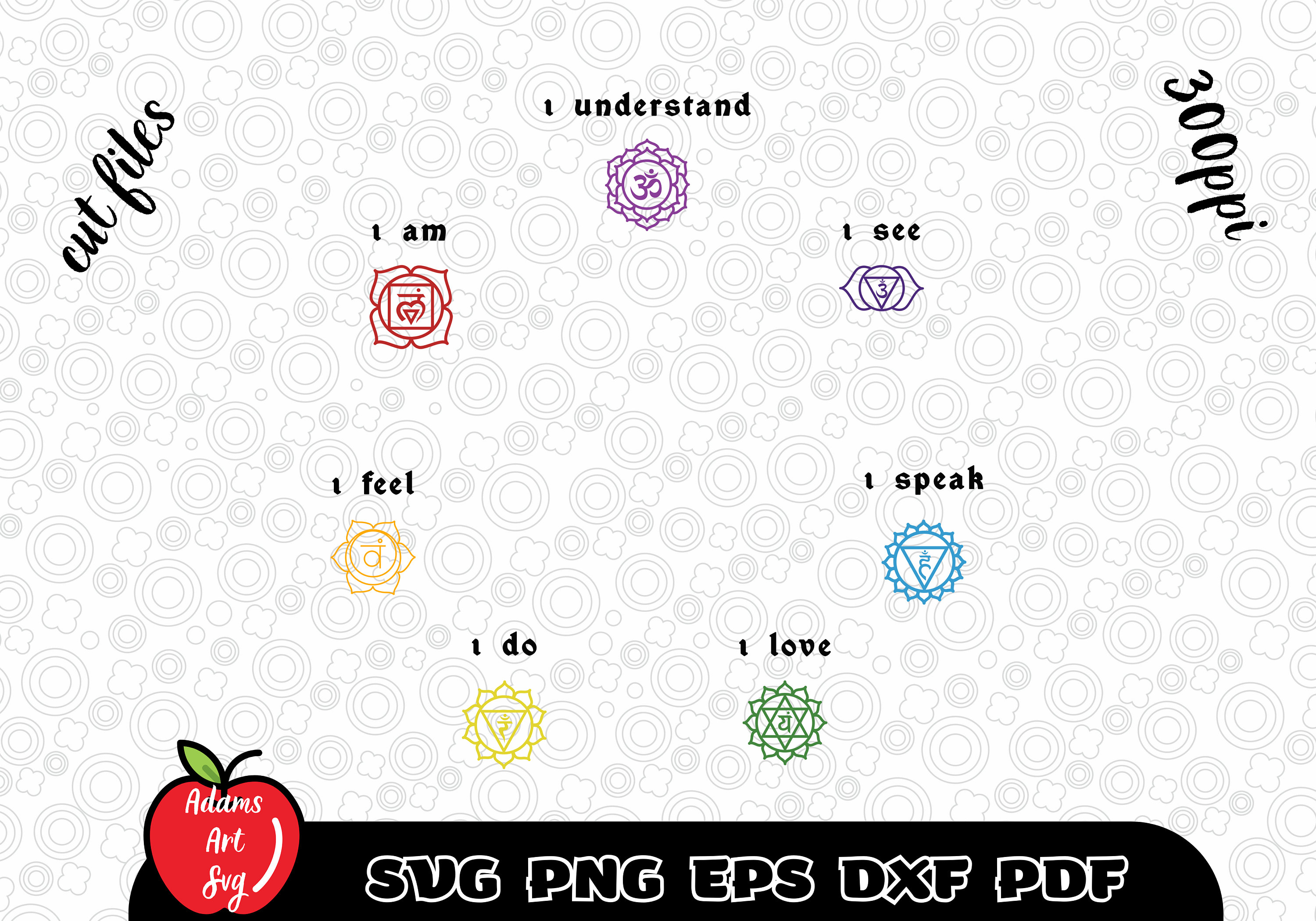 Chakra Svg Bundle,chakras Svg, Chakra Symbol Svg, Yoga Svg, Buddha Svg ...