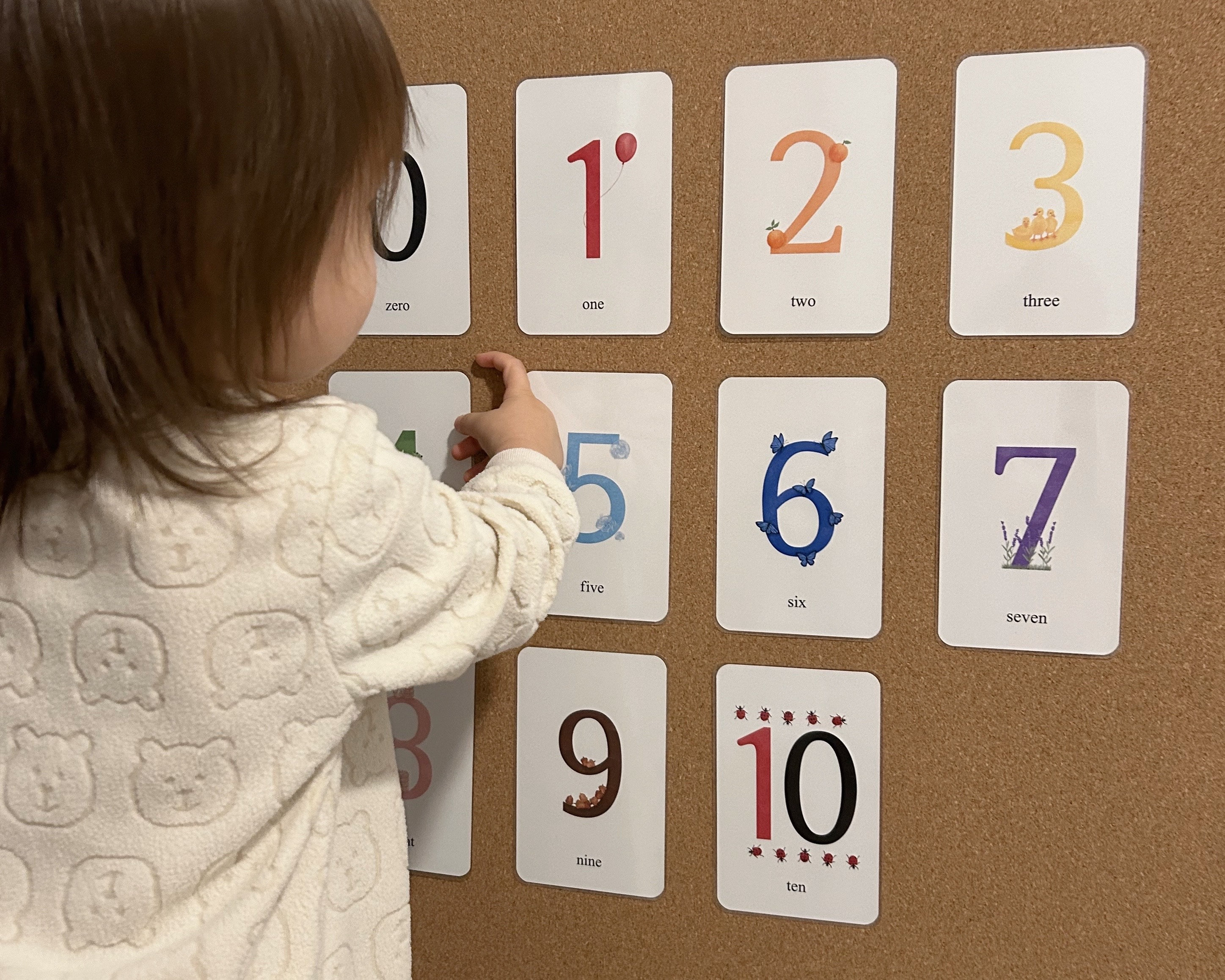 11 Laminated Number Cards for Babies and Toddlers (0-10) | Learning ...