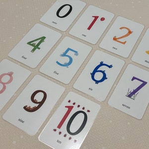 11 Laminated Number Cards for Babies and Toddlers (0-10) | Learning ...
