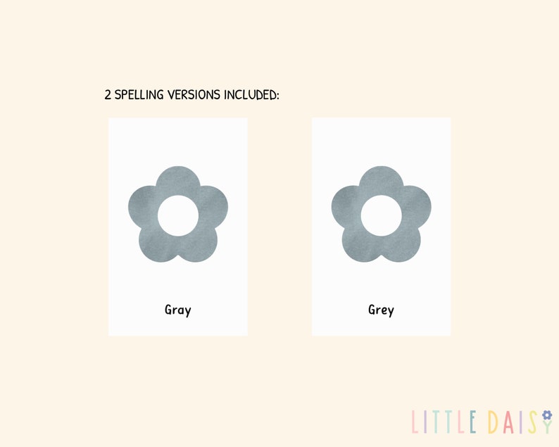 Printable Color Flashcards: Montessori Educational Cards (PDF Digital ...