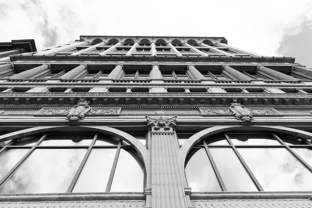 Black and White Photograph of a Building Digital Download - Etsy