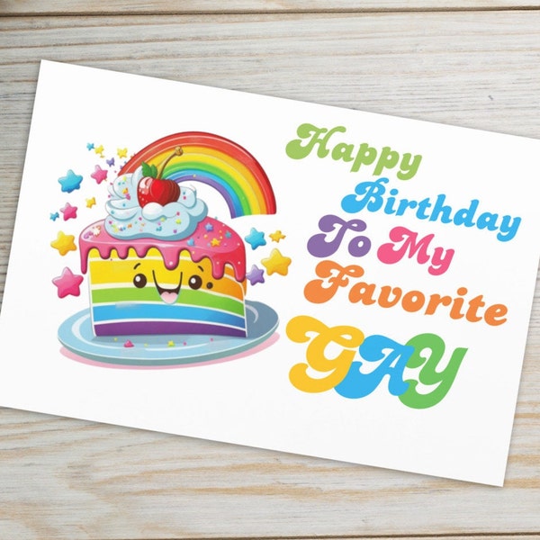 Transgender Cake Card - Etsy