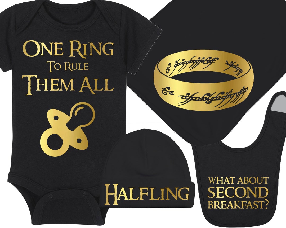 LOTR Baby Onesie® / Hat / Blanket / Bib Package Combinations - One Ring ...