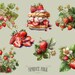 Watercolor Strawberry Themed Clipart Collection of 50 Strawberry ...