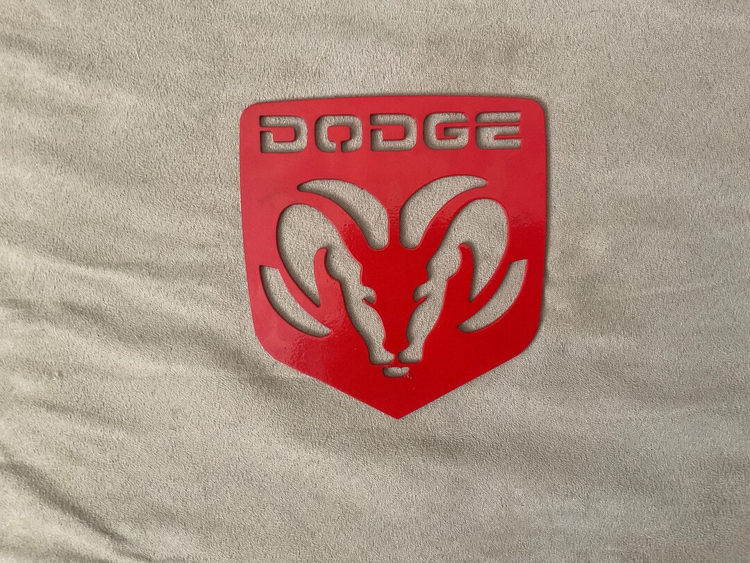 Red Powdered Coated Dodge Sign 12x13 - Etsy