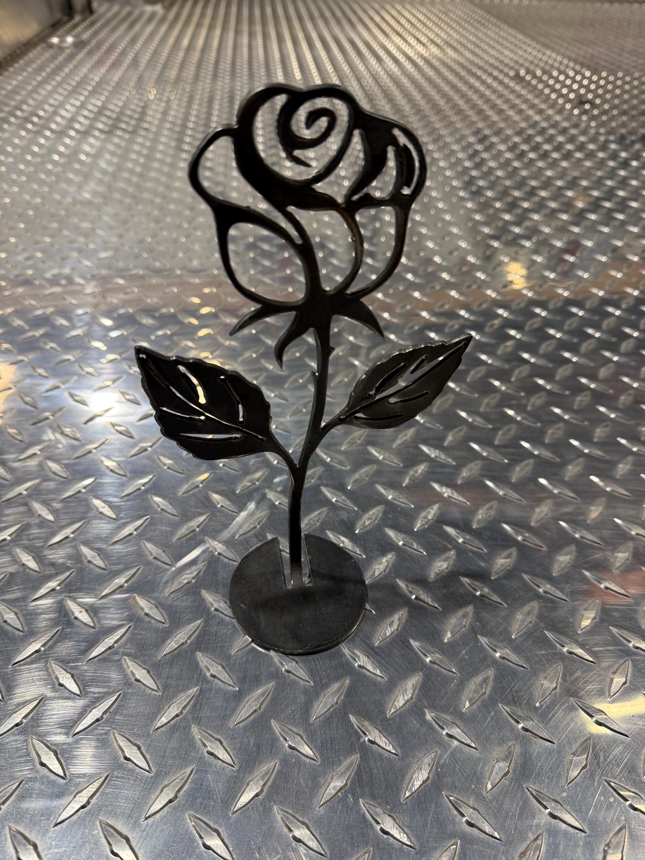 Metal Rose - Etsy