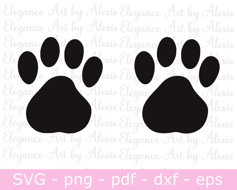 Cat Paw Prints SVG PNG Pdf Dxf, Cricut Svg, Paw Prints Print Svg, Shirt ...