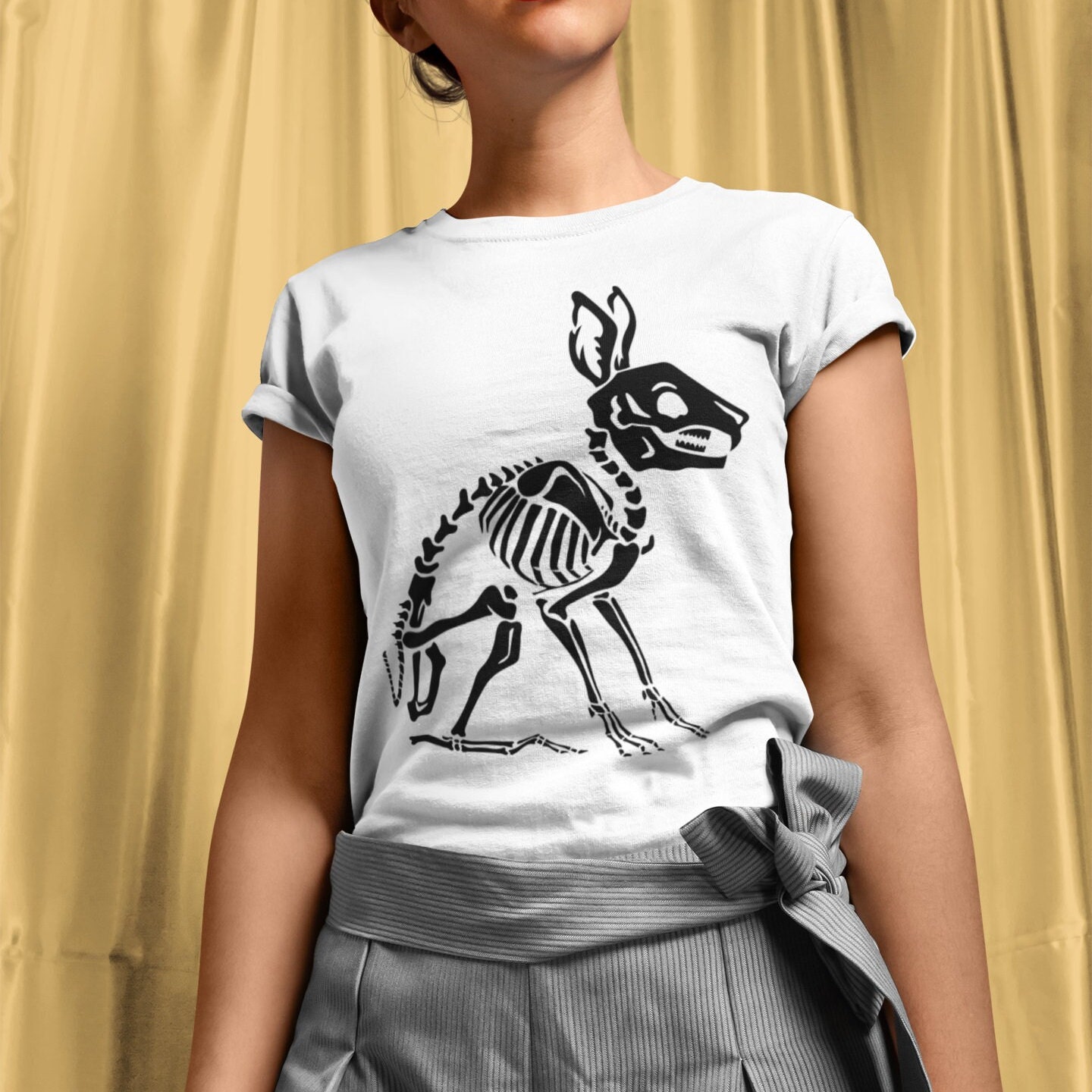 Gothic Rabbit Skeleton SVG, Digital Download, Silhouette and Cricut ...