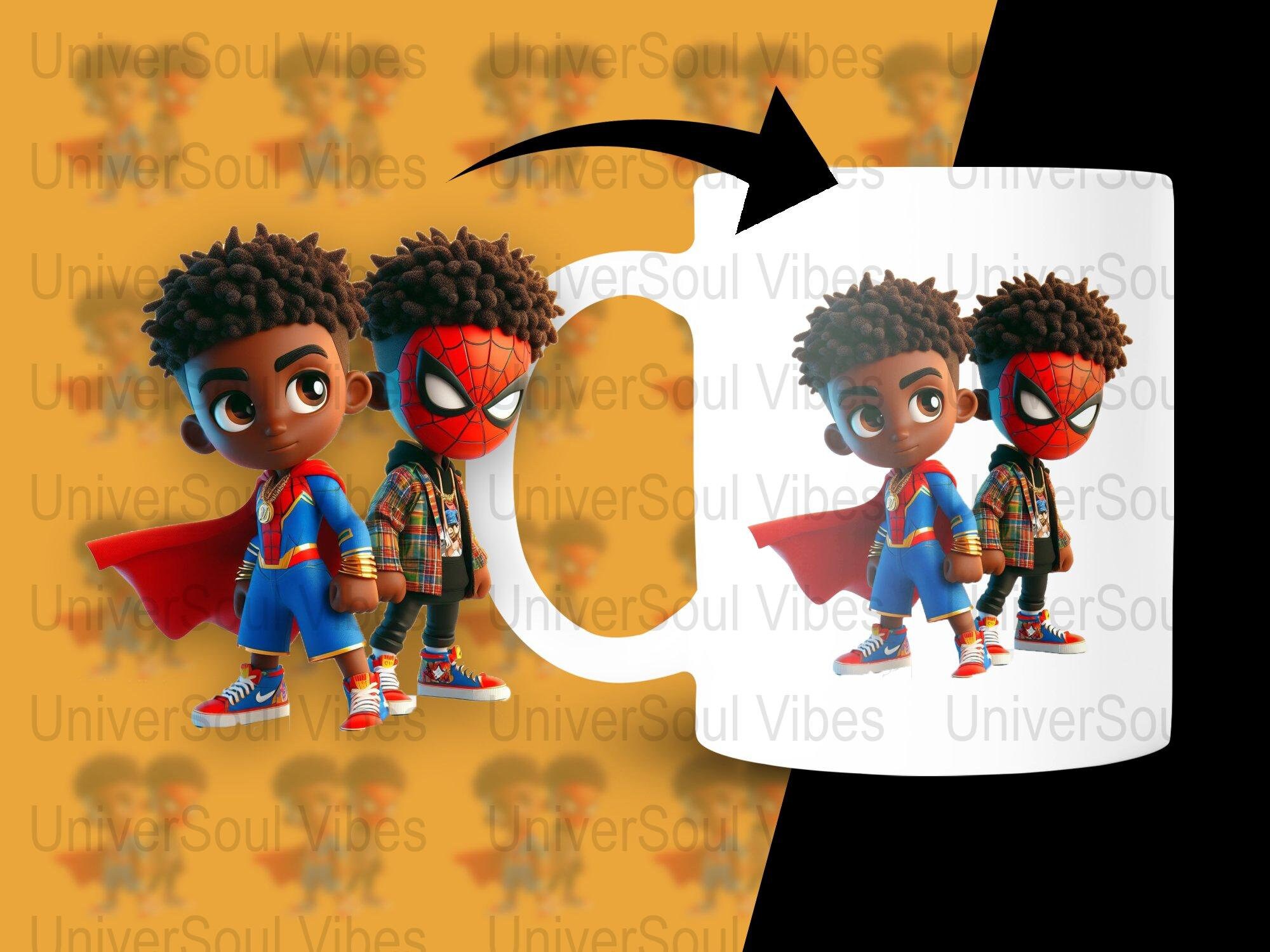 African-american Superhero Digital PNG, Kids Superhero Clipart, Instant ...