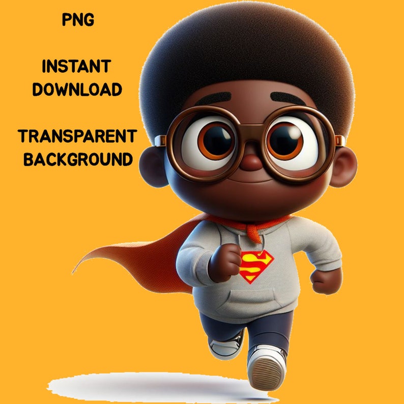 African-american Superhero PNG, Clipart, Child, Black Boy Hero, Instant ...