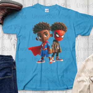 African-american Superhero Digital PNG, Kids Superhero Clipart, Instant ...