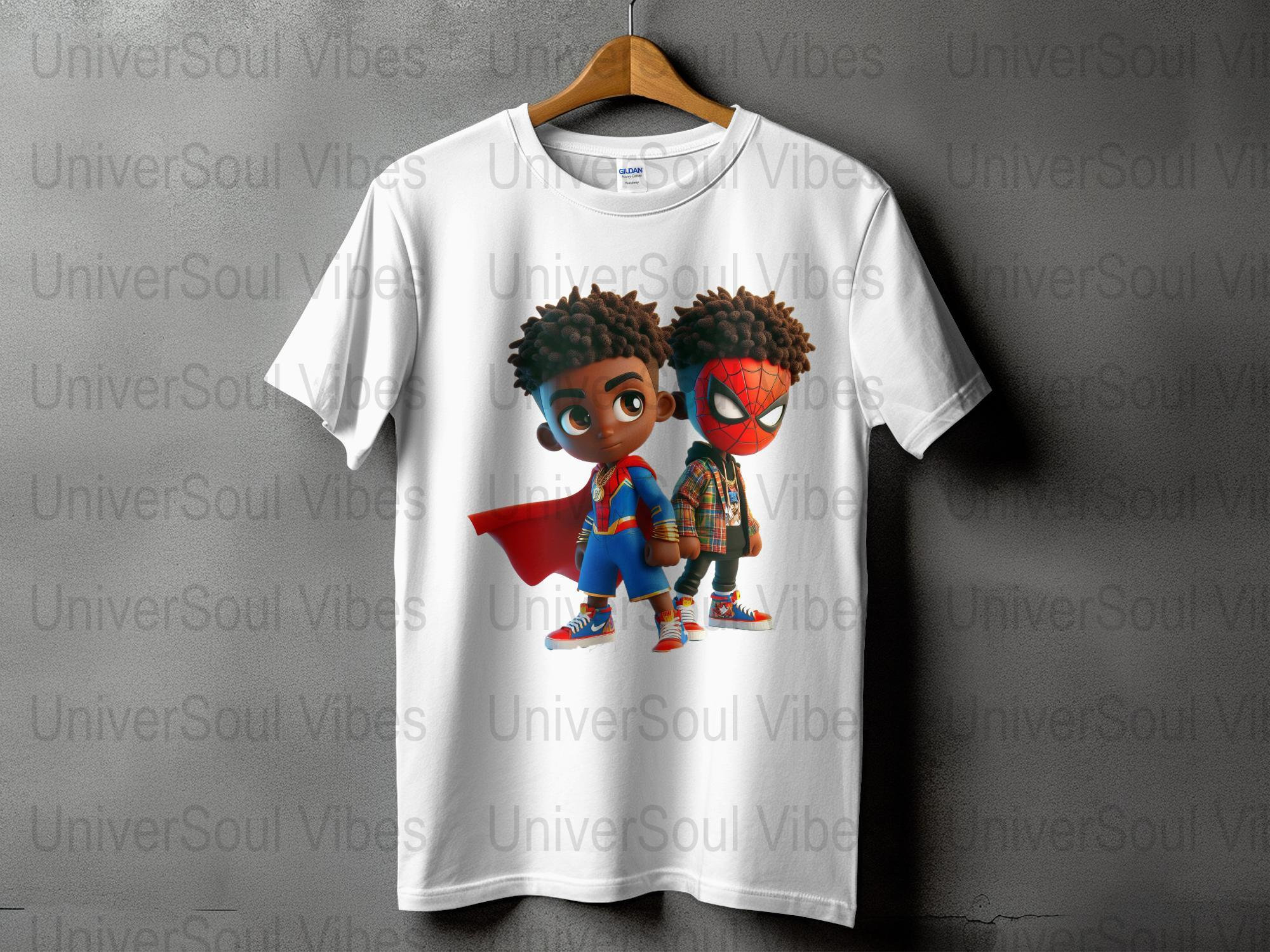 African-american Superhero Digital PNG, Kids Superhero Clipart, Instant ...