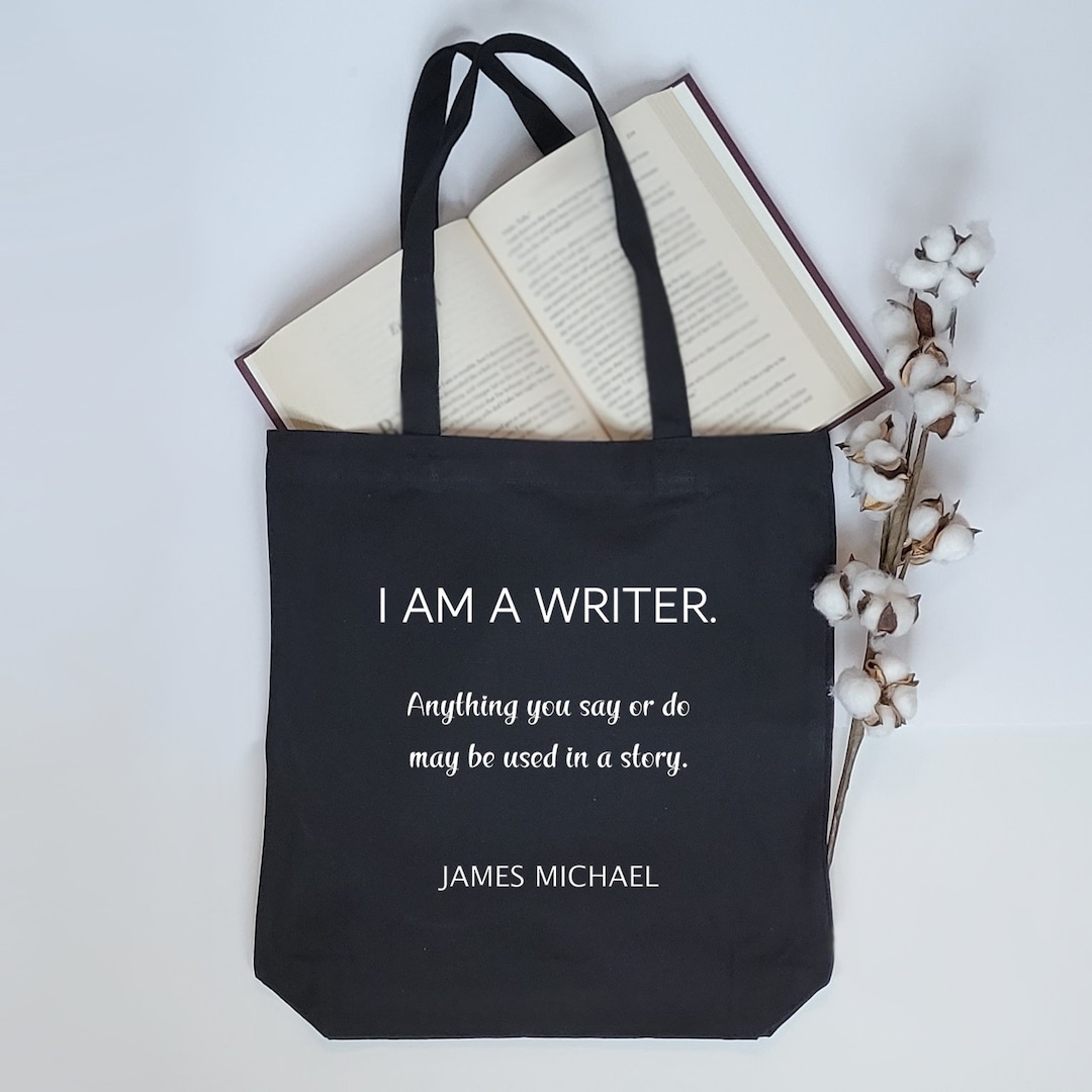 Canvas Tote Bag PERSONALIZED; I Am A Writer; for Readers & Writers ...