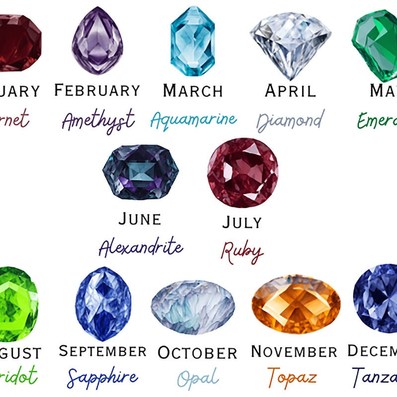 Birthstone Art - Etsy