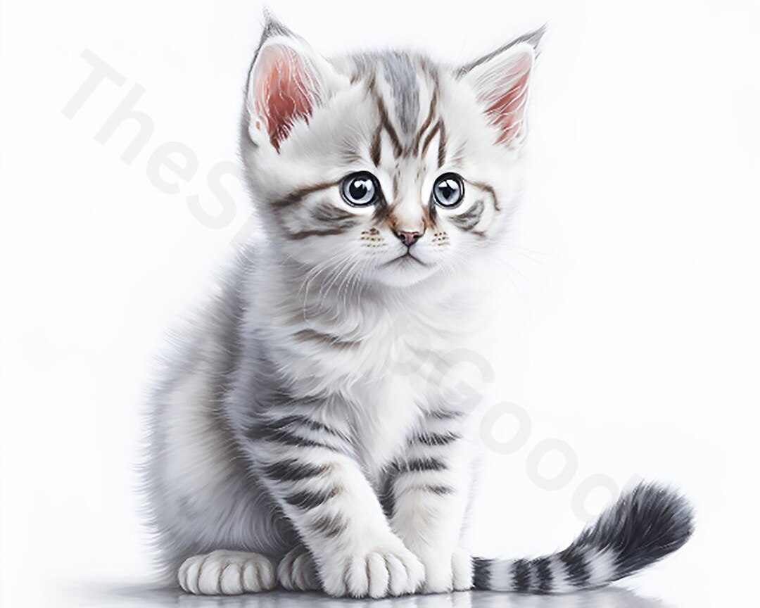 Kitten Clipart Bundle, 10 High Quality Jpgs, Cat Clipart, Card Making ...