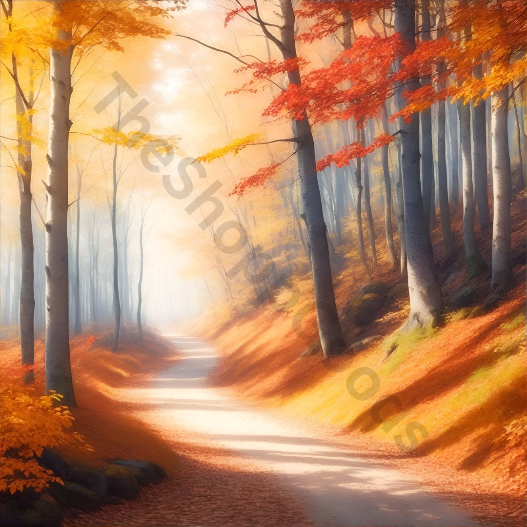 Forest Trail Clipart Bundle 10 Quality Pngs Watercolor - Etsy