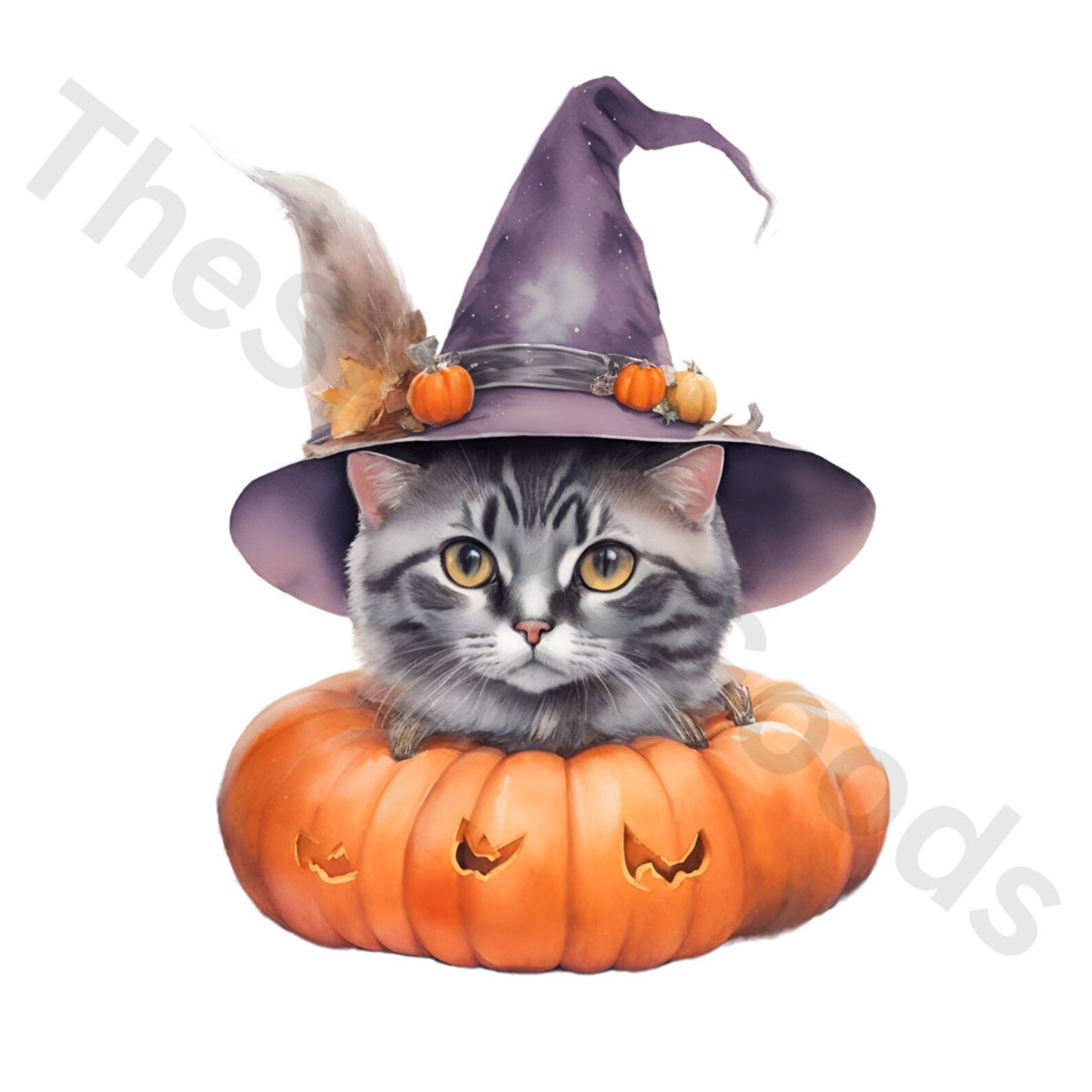 10 Halloween Cat Clipart 10 High Quality Transparent - Etsy