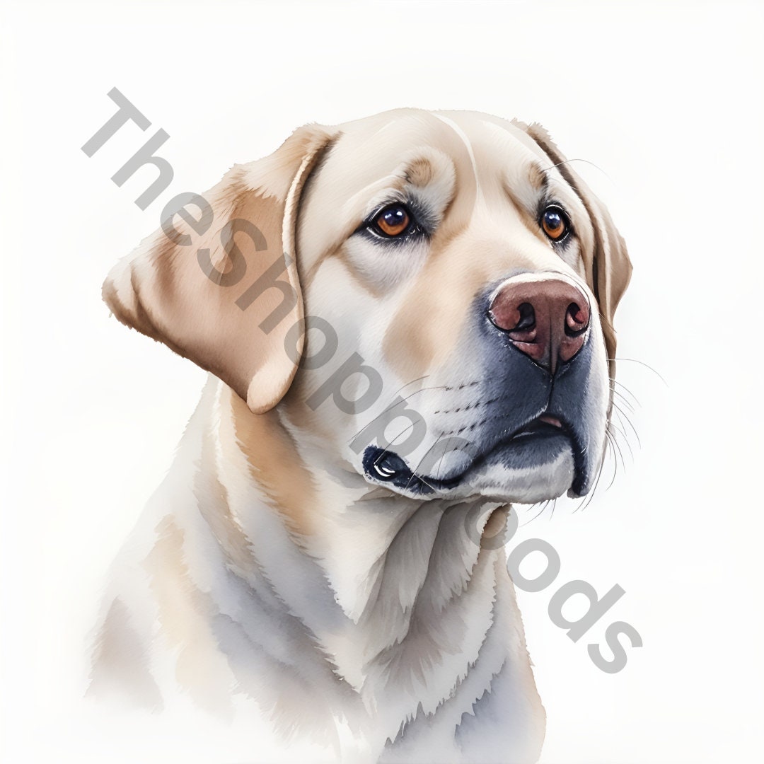 Stunning Labrador Watercolor Clipart Bundle 12 Transparent - Etsy