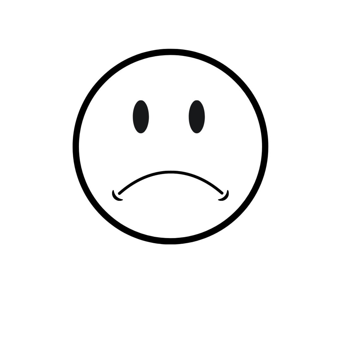 Smiley Face and Sad Face SVG JPG PNG Instant Download, Commercial Use ...