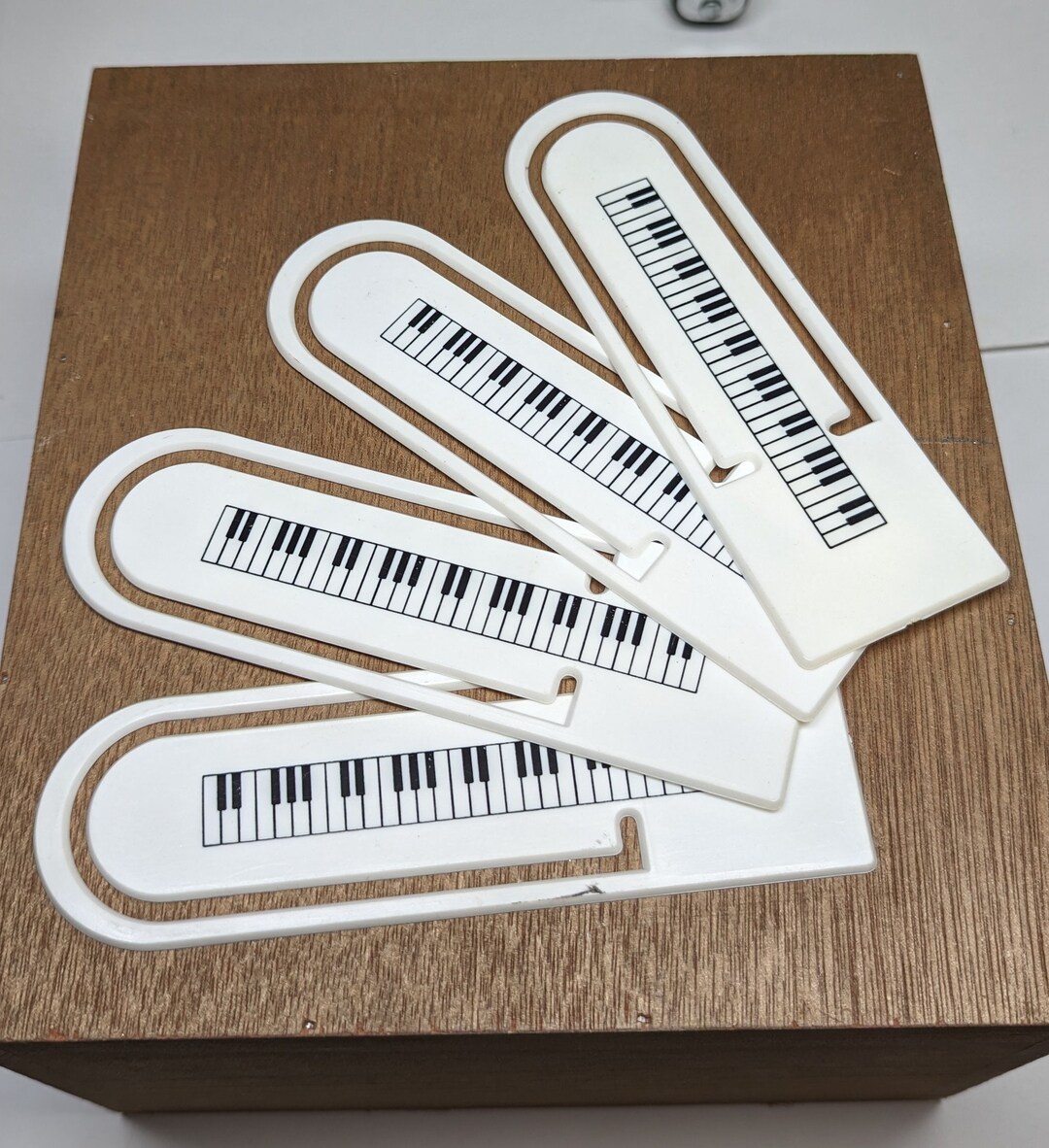 Vintage Piano Key Bookmarks Set of Four 80's Keytar Old School - Etsy