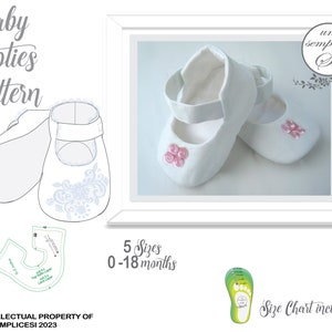 Baby Booties Pattern, Christening Shoes, High Cut Bootie Pattern, PDF ...