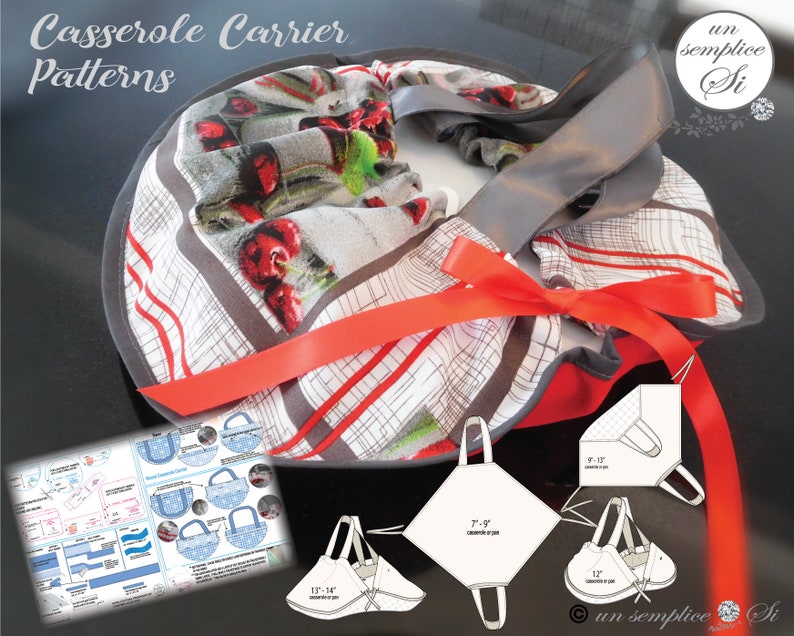Casserole Carrier Patterns , Pattern Bundle Casserole Carriers , Pie ...