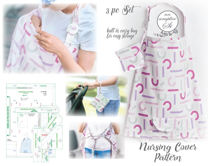 Nursing Accessories, Nursing Cover Pattern, Breastfeeding Cover Pattern ...