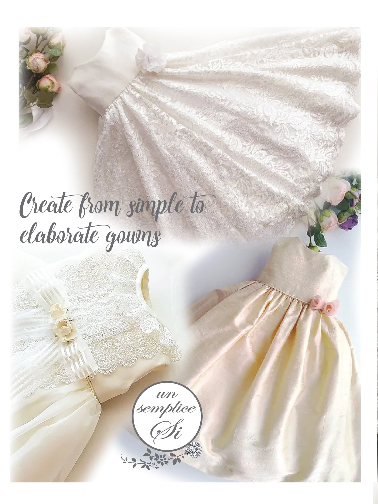 Christening Dress Pattern , Baptism Dress Pattern, PDF Sewing Pattern, Blessings Dress PDF ...