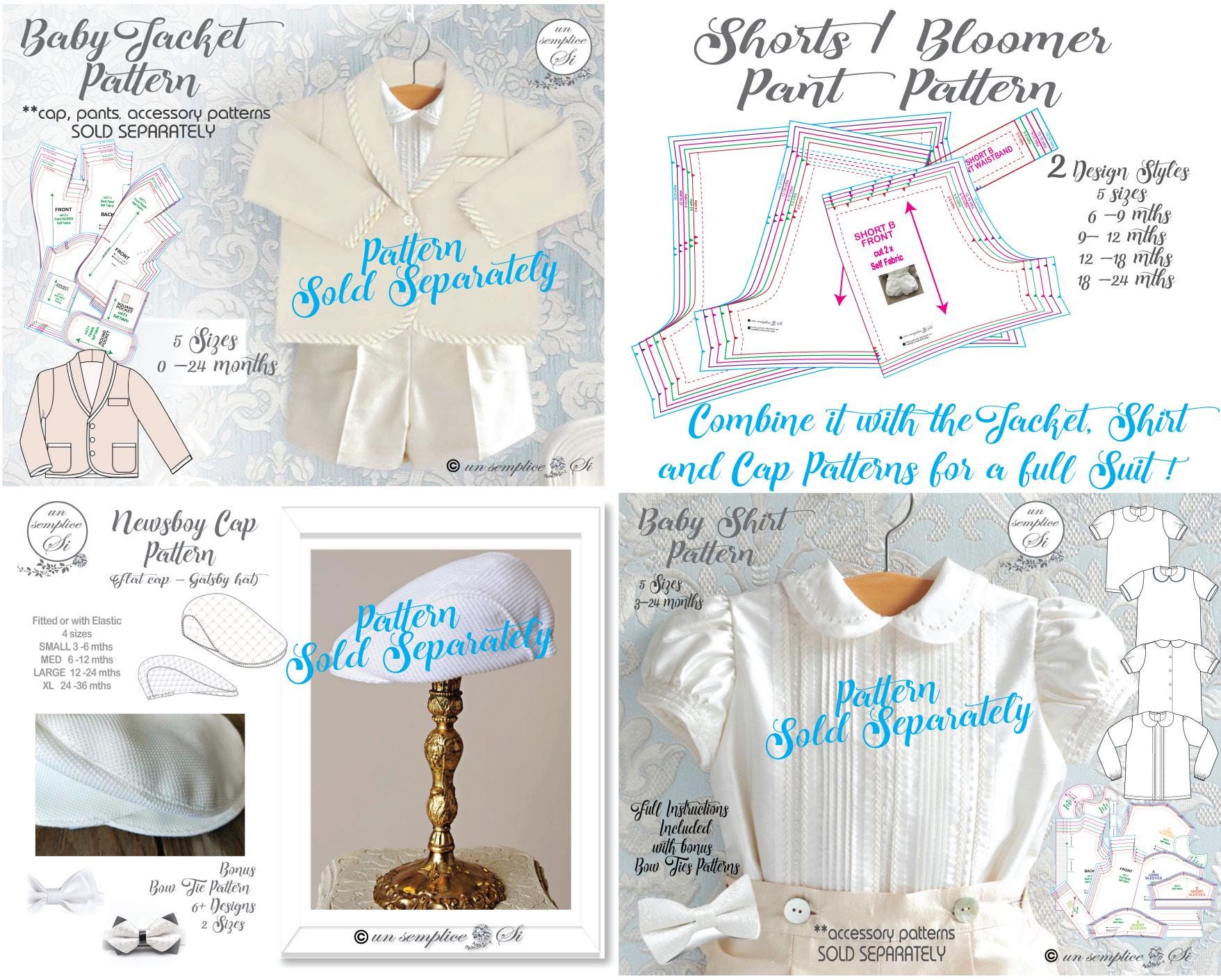 Baby Christening Shorts | Child Bloomer Pant Pattern | Toddler Boy ...