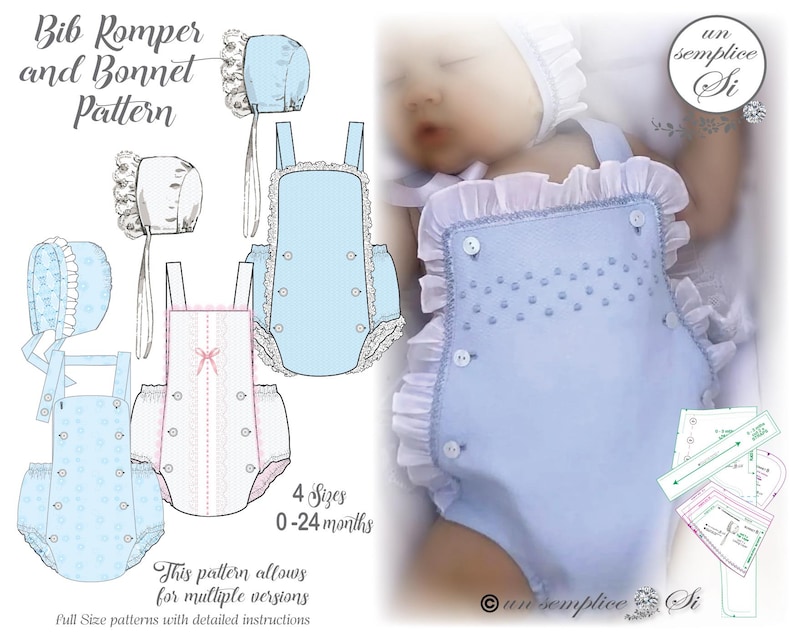 Baby Bloomer Shorts Pattern: PDF Sewing Pattern Infants Bib Short ...