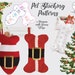 Pet Holiday Stocking , Christmas Pet Stocking Pattern, Dog Bone Stocking PATTERN, Fish ...