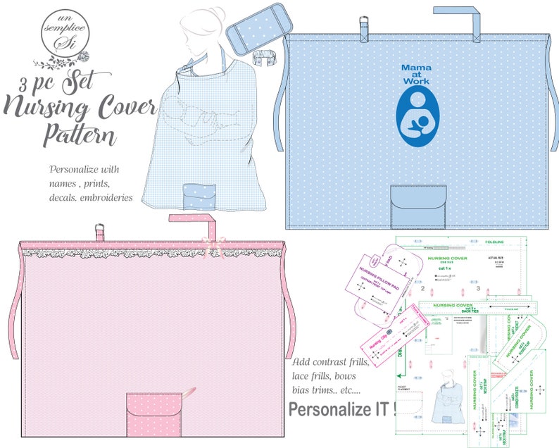 Nursing Accessories, Nursing Cover Pattern, Breastfeeding Cover Pattern ...
