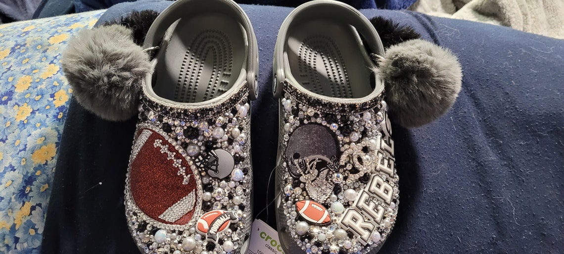 Rhinestone Crocs - Etsy
