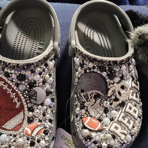 Rhinestone Crocs - Etsy