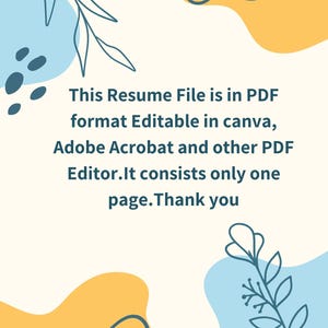 Professional Resume Template CV Template Job Resume in PDF Format ...