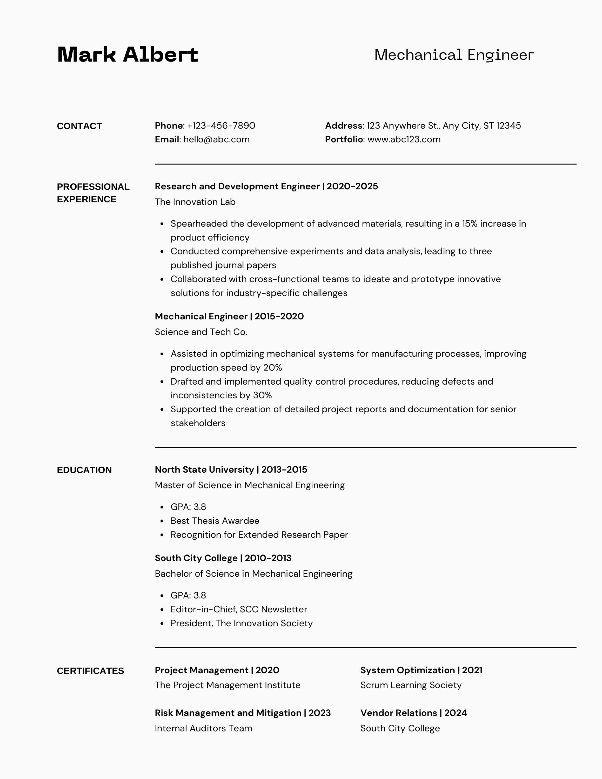 Professional Resume Template Editable CV Tempete Editable in PDF Format ...