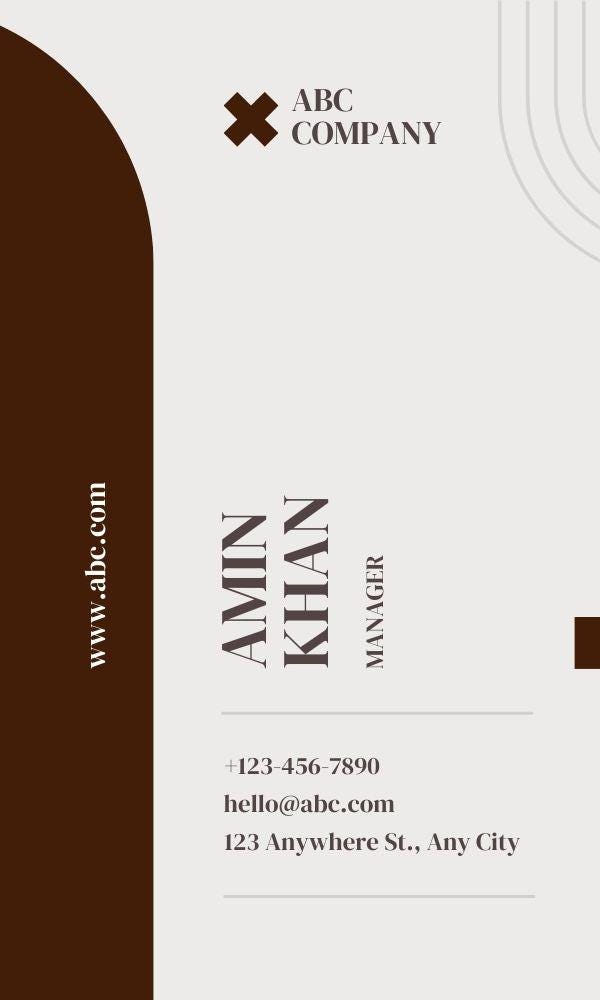 Business Card for Company Manager, Director, Controller and ...