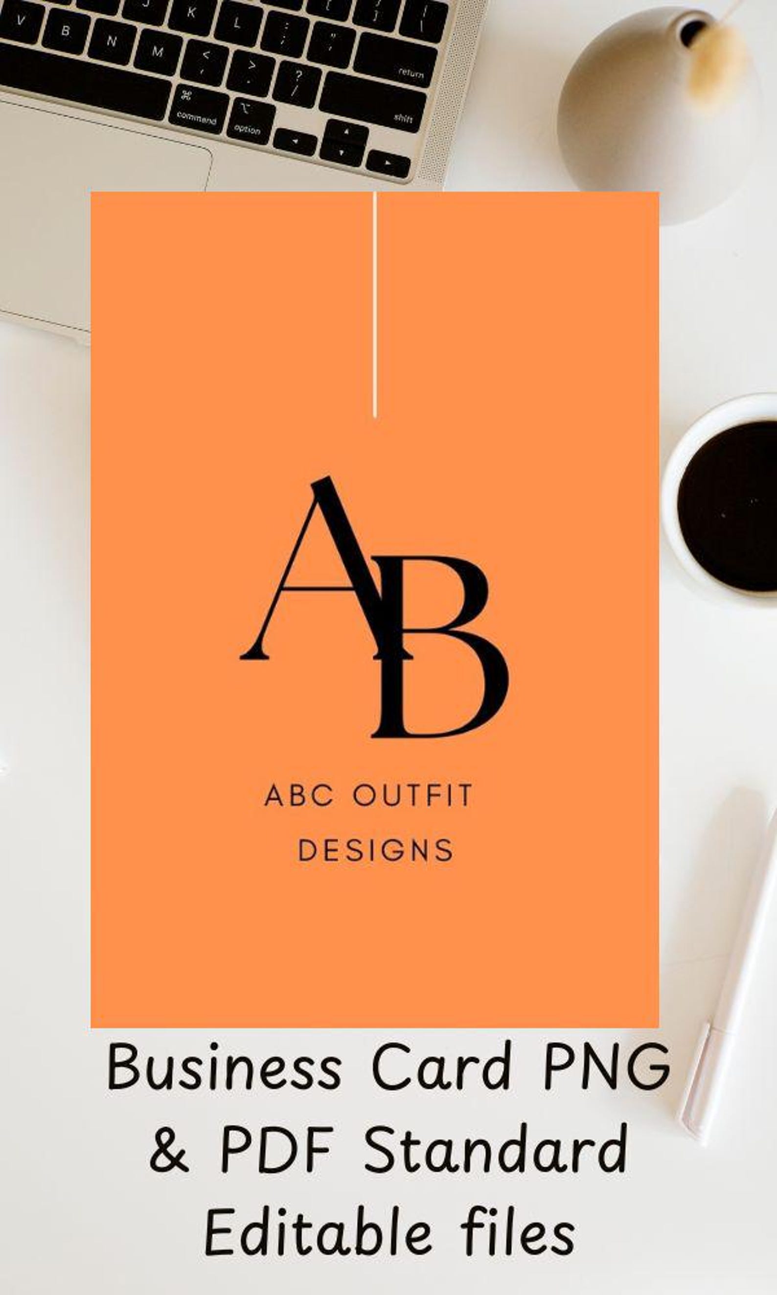 Minimalist Business Card Template, Fashion Store Design (PNG & PDF) - Etsy