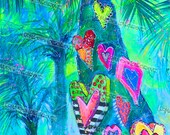 Hearts of Palm Paper Reproduction - Etsy