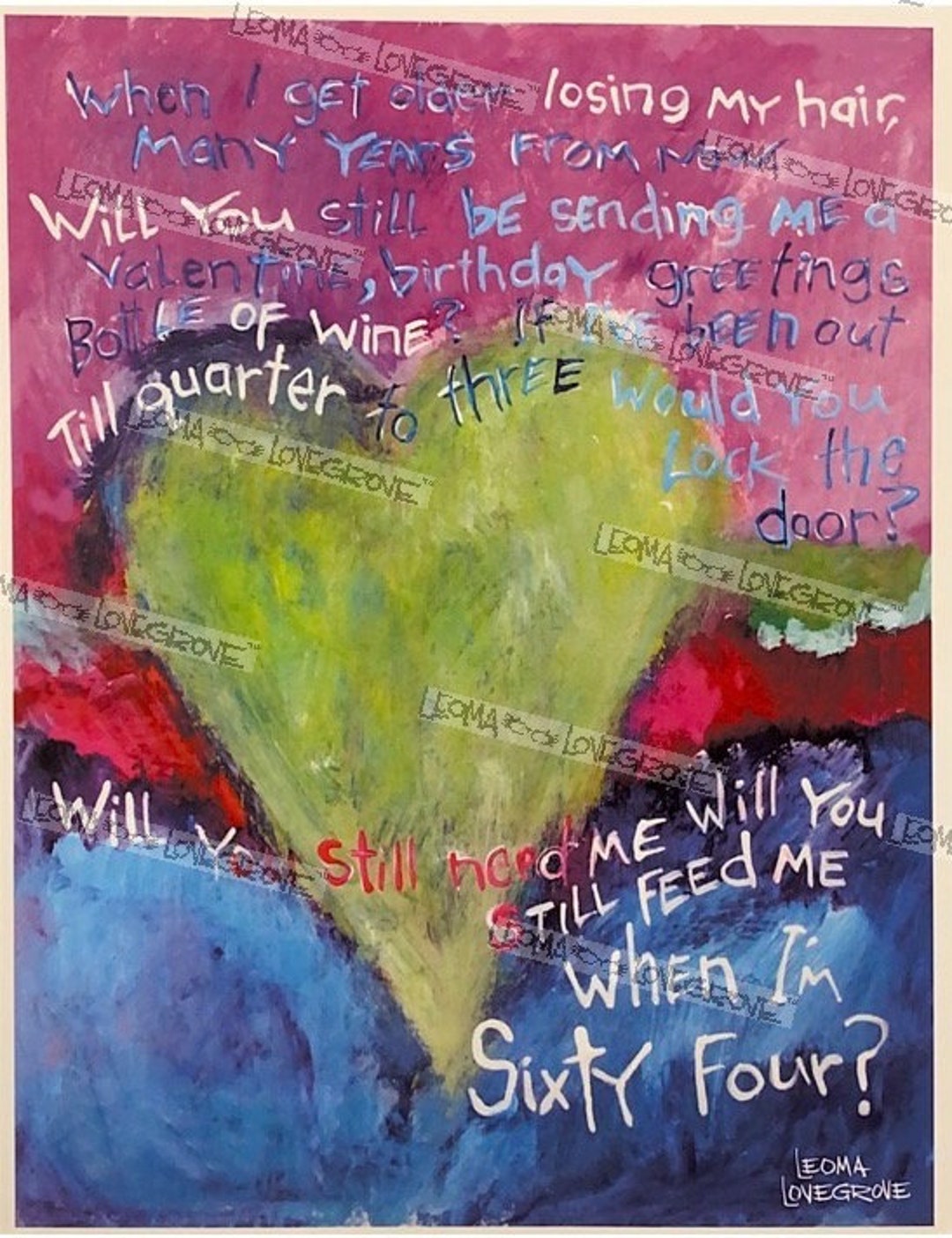 Sixty Four V. One Paper Reproduction - Etsy
