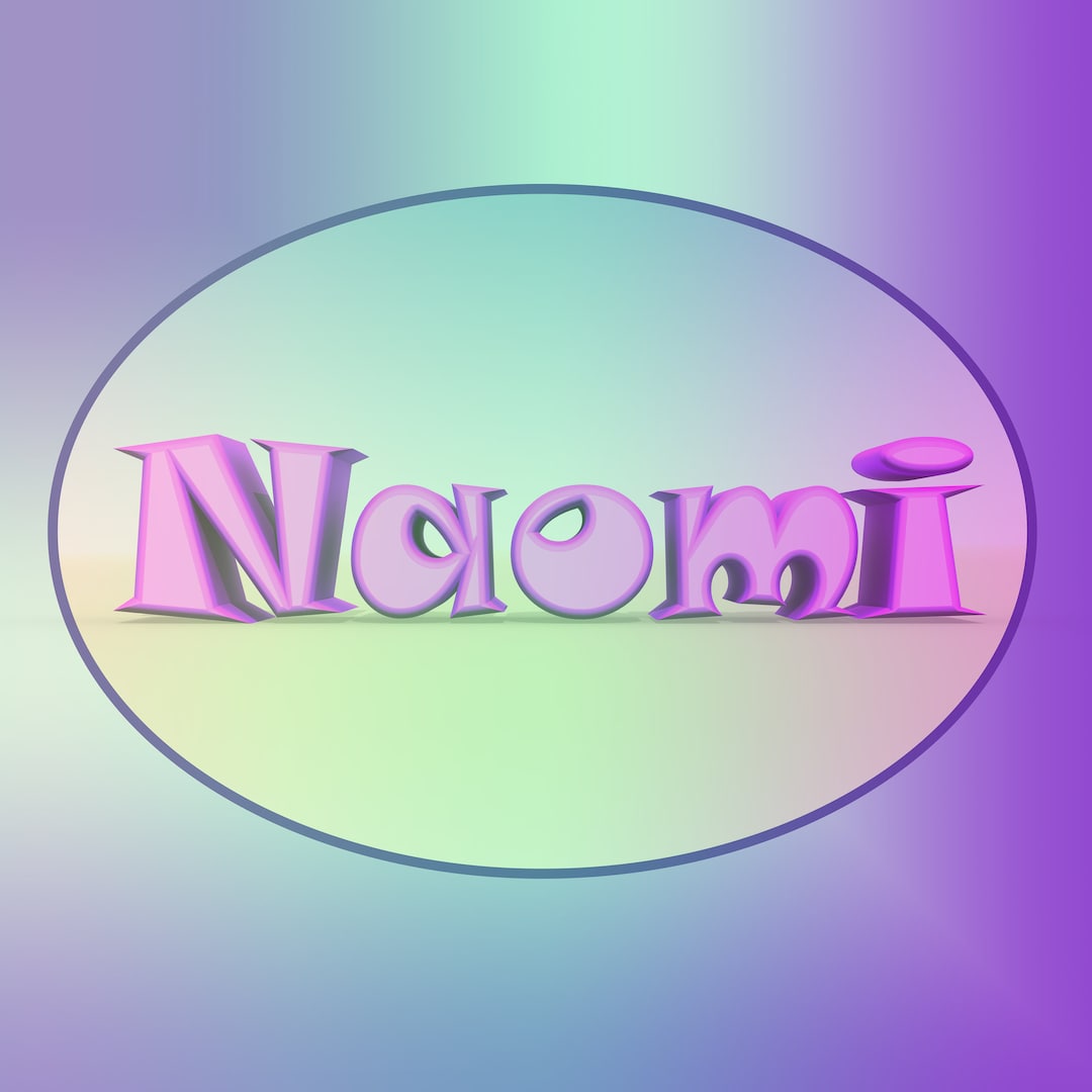 Customizable 3D Name Graphic - Etsy