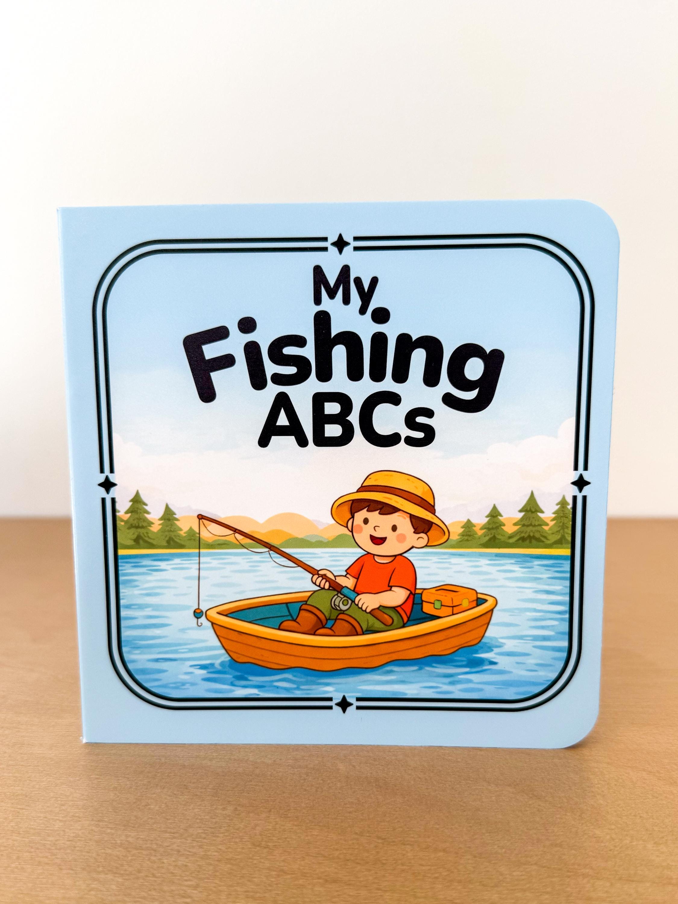 Fishing ABC Board Book, Fisherman Alphabet Baby Book, Fishing Baby ...