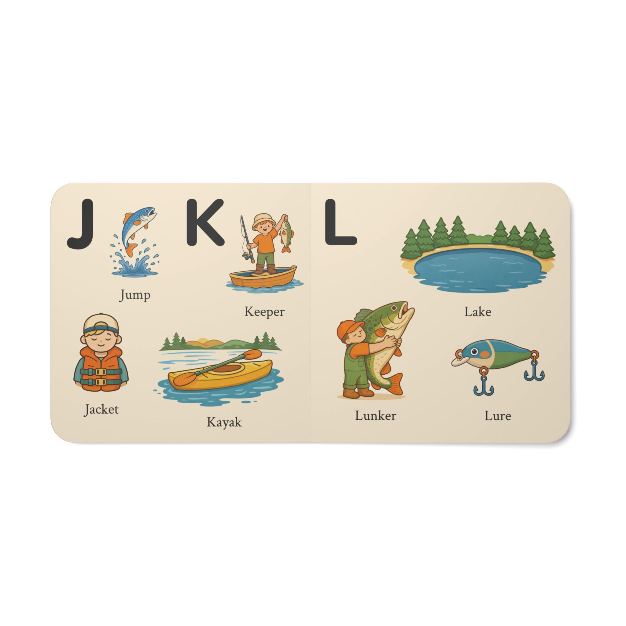 Fishing ABC Board Book, Fisherman Alphabet Baby Book, Fishing Baby ...