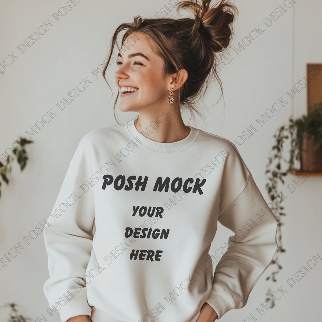 Winter Sweet Cream Heather JERZEES 562MR Mockup | Sweet Cream Heather ...